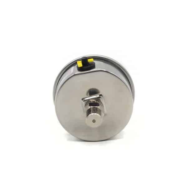 MANÓMETRO 0-100 PSI – 2 1/2″ X 1/4″NPT CARBO L25-SSB-100 C/GLICERINA MONTAJE TRASERO – ACERO ...