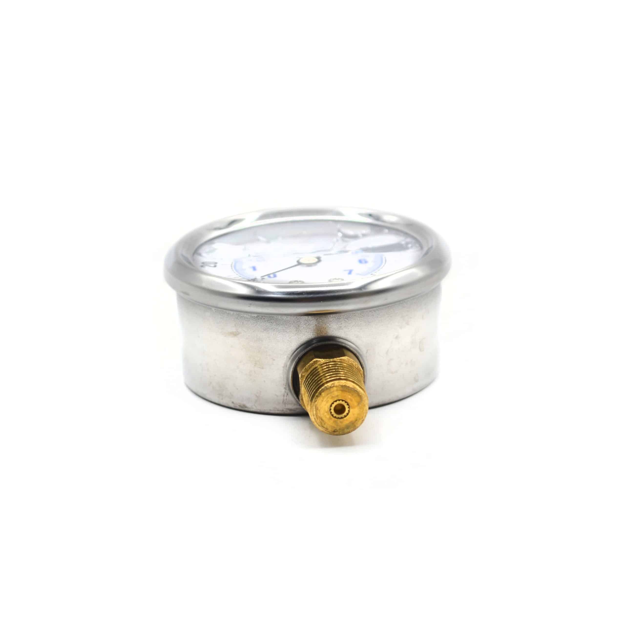 MANÓMETRO 0-100 PSI – 2 1/2″ X 1/4″NPT PRO-201L GLICERINA | Equaboiler