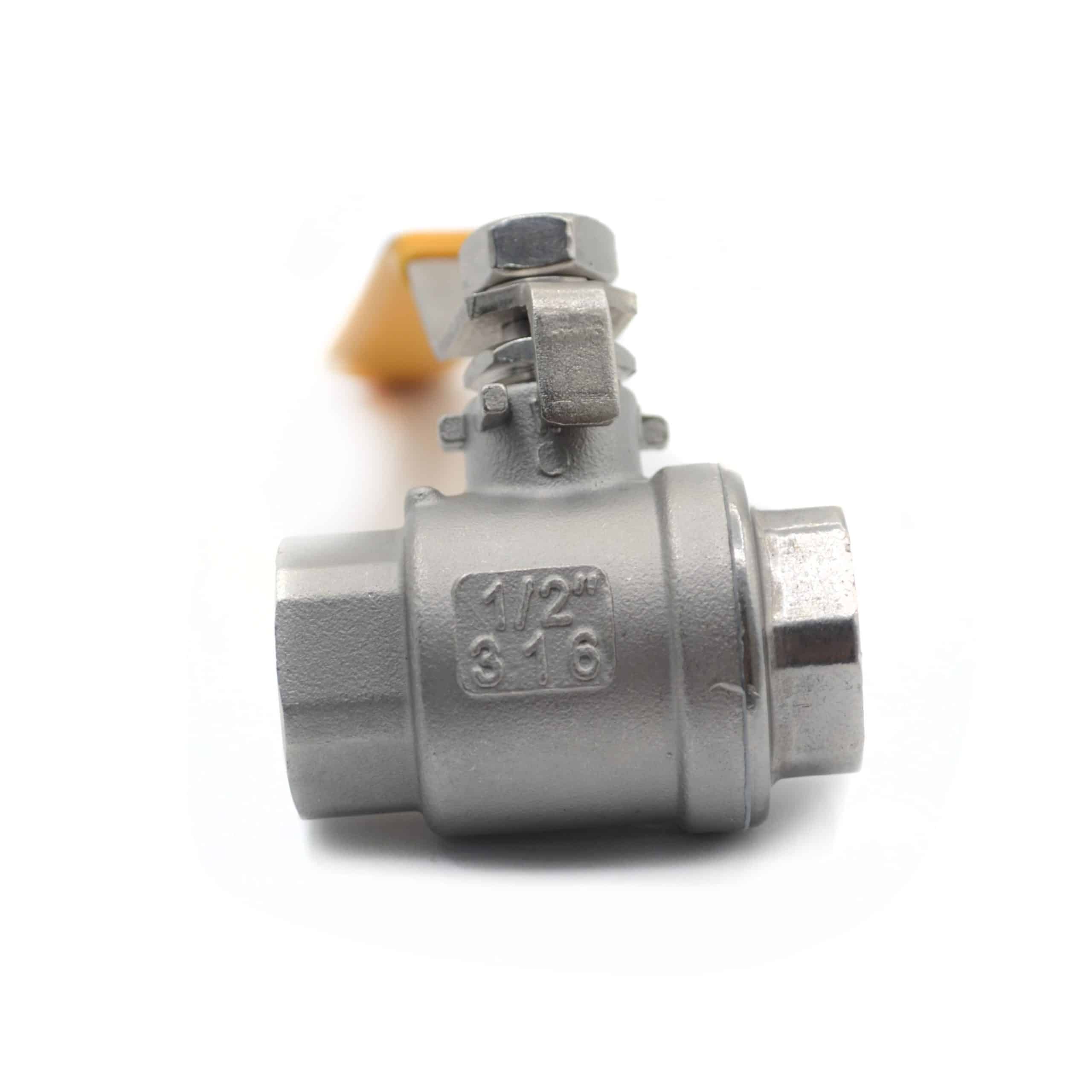 VÁLVULA ESFÉRICA 1/2″NPT ACERO INOXIDABLE 304 1000 WOG BALL-VALVE VAPOR ...