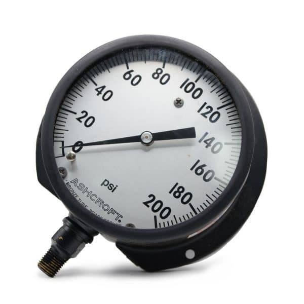 MANÓMETRO CALIBRE 0-200 PSI DE 4 1/2″ X 1/4″NPT ASCHROFT 45-1010 A-02L | Equaboiler